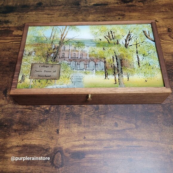 Vintage | Accents | Vintage College Of Notre Dame Maryland Wooden ...